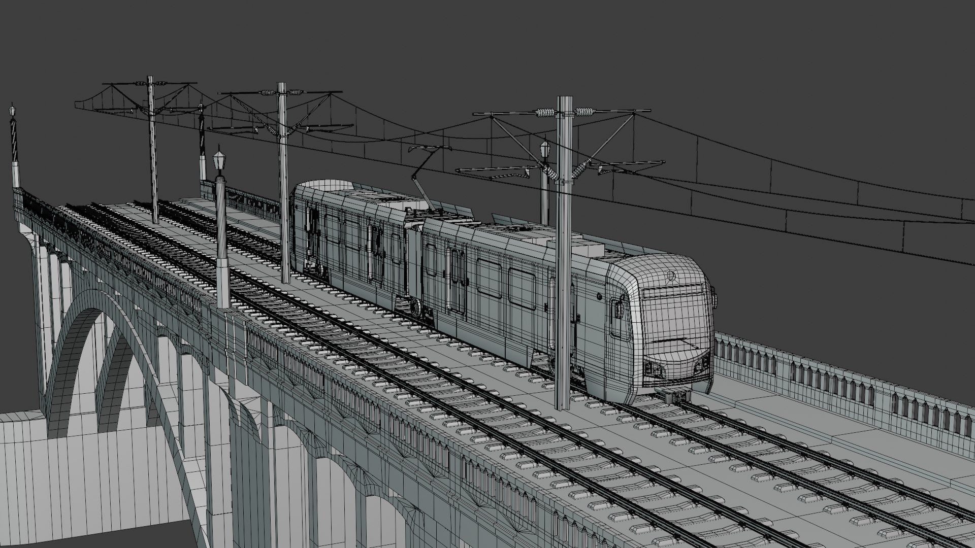 3D LA Light Rail Bridge II - TurboSquid 2246118