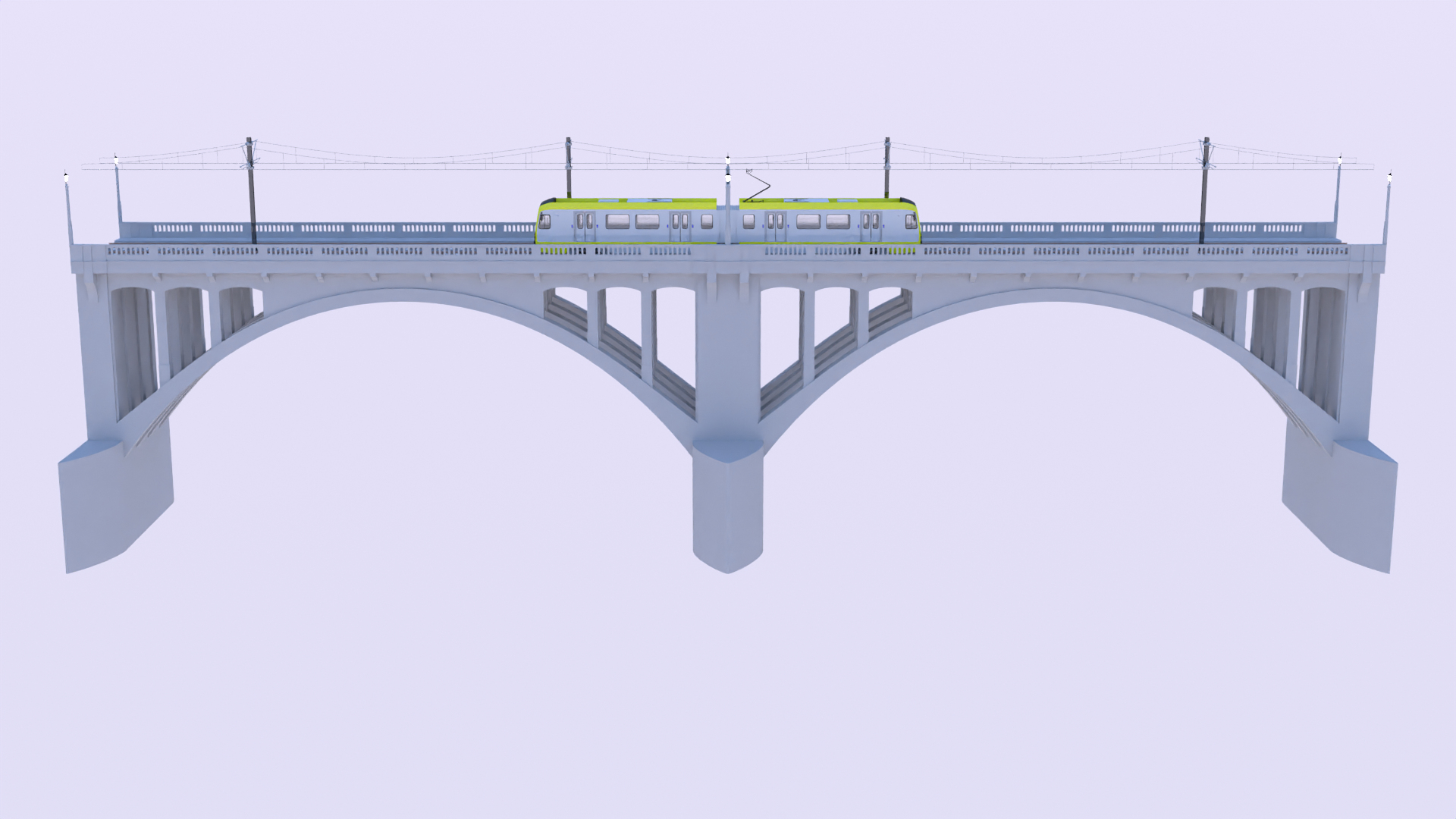 3D LA Light Rail Bridge II - TurboSquid 2246118