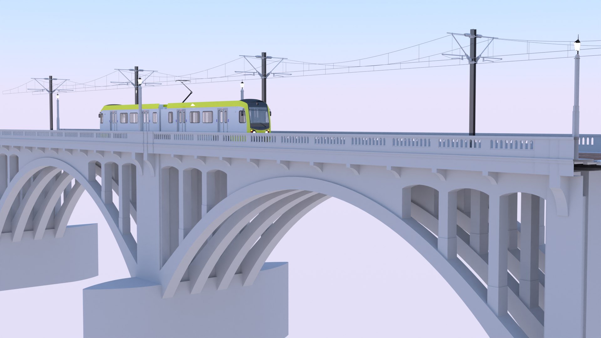 3D LA Light Rail Bridge II - TurboSquid 2246118
