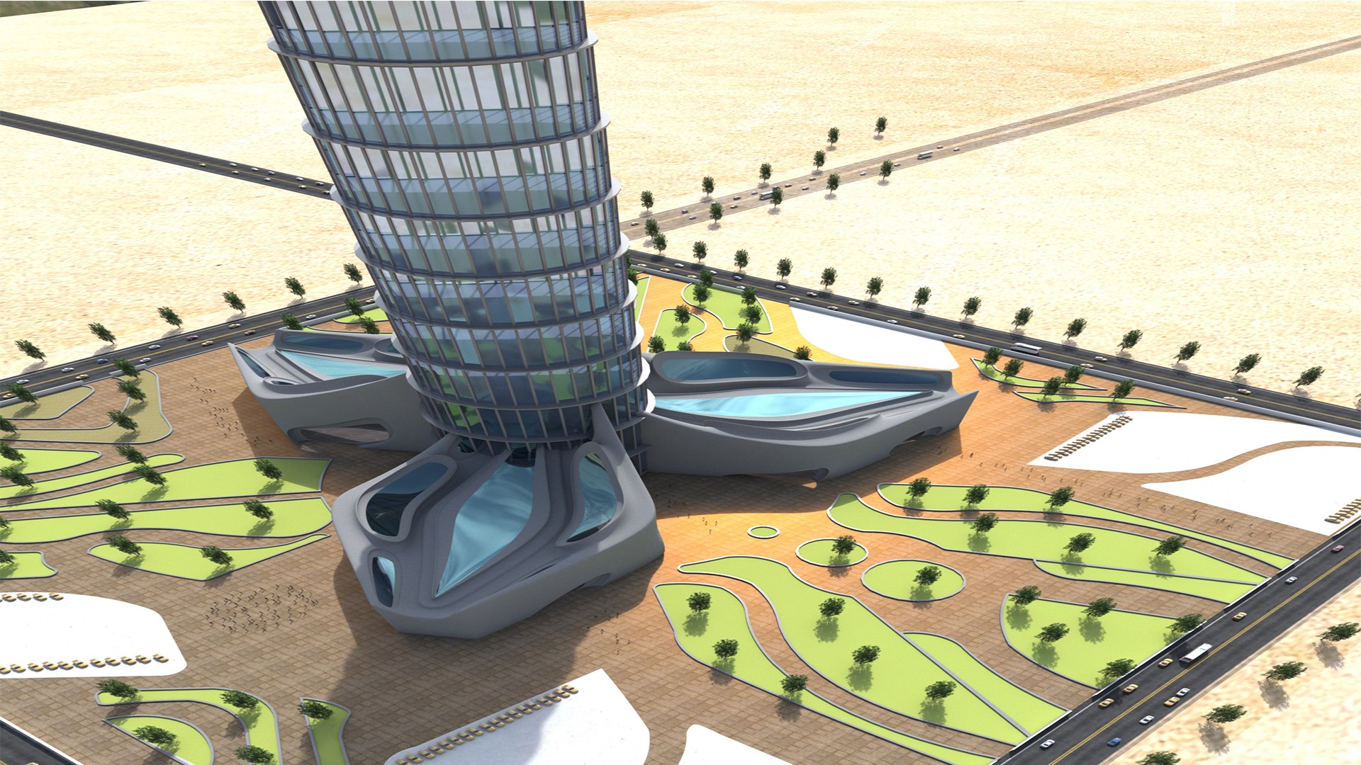 3D Skyscraper Model - TurboSquid 2351607