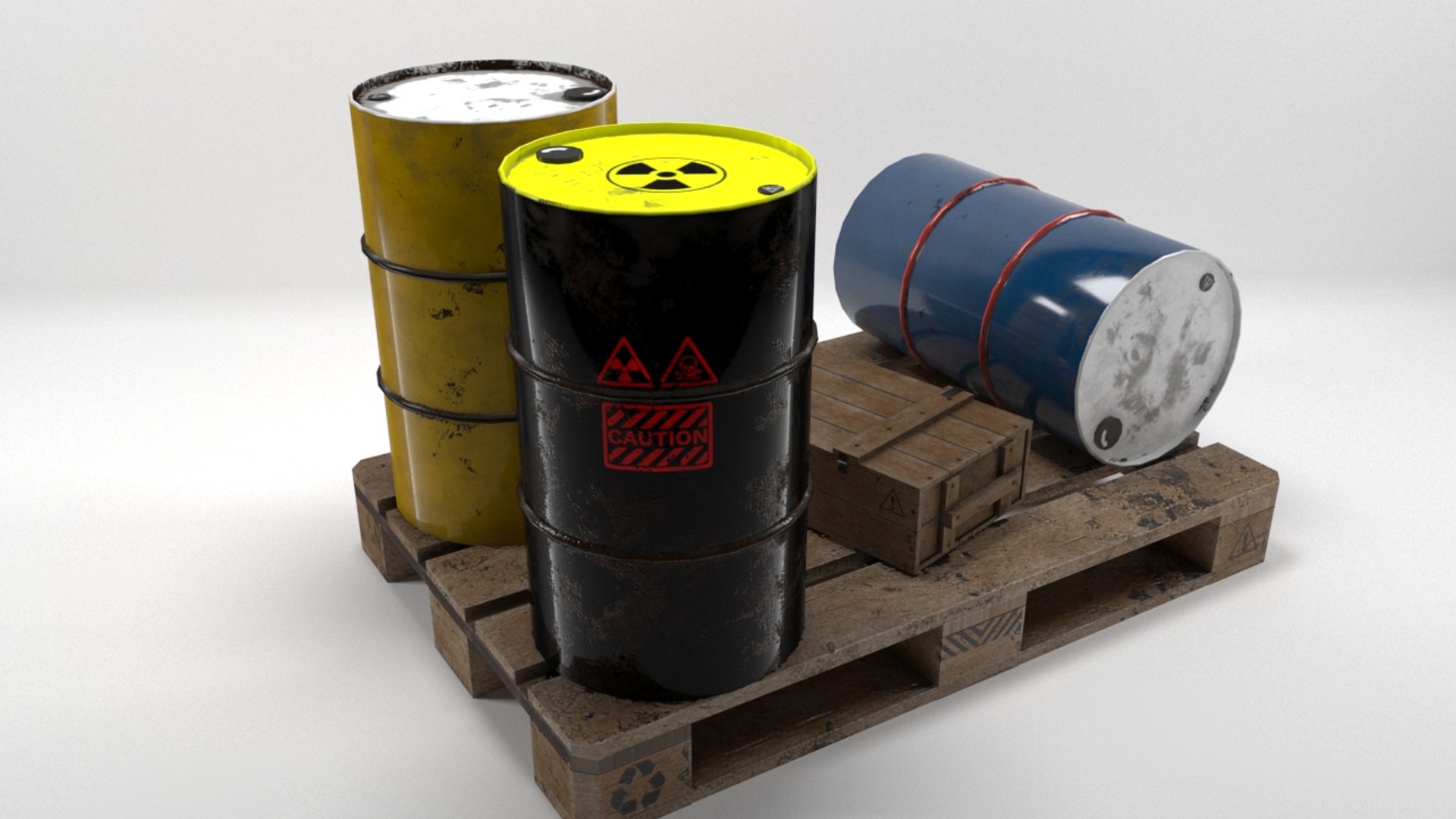 Toxic Barrels 3D Model - TurboSquid 1519547
