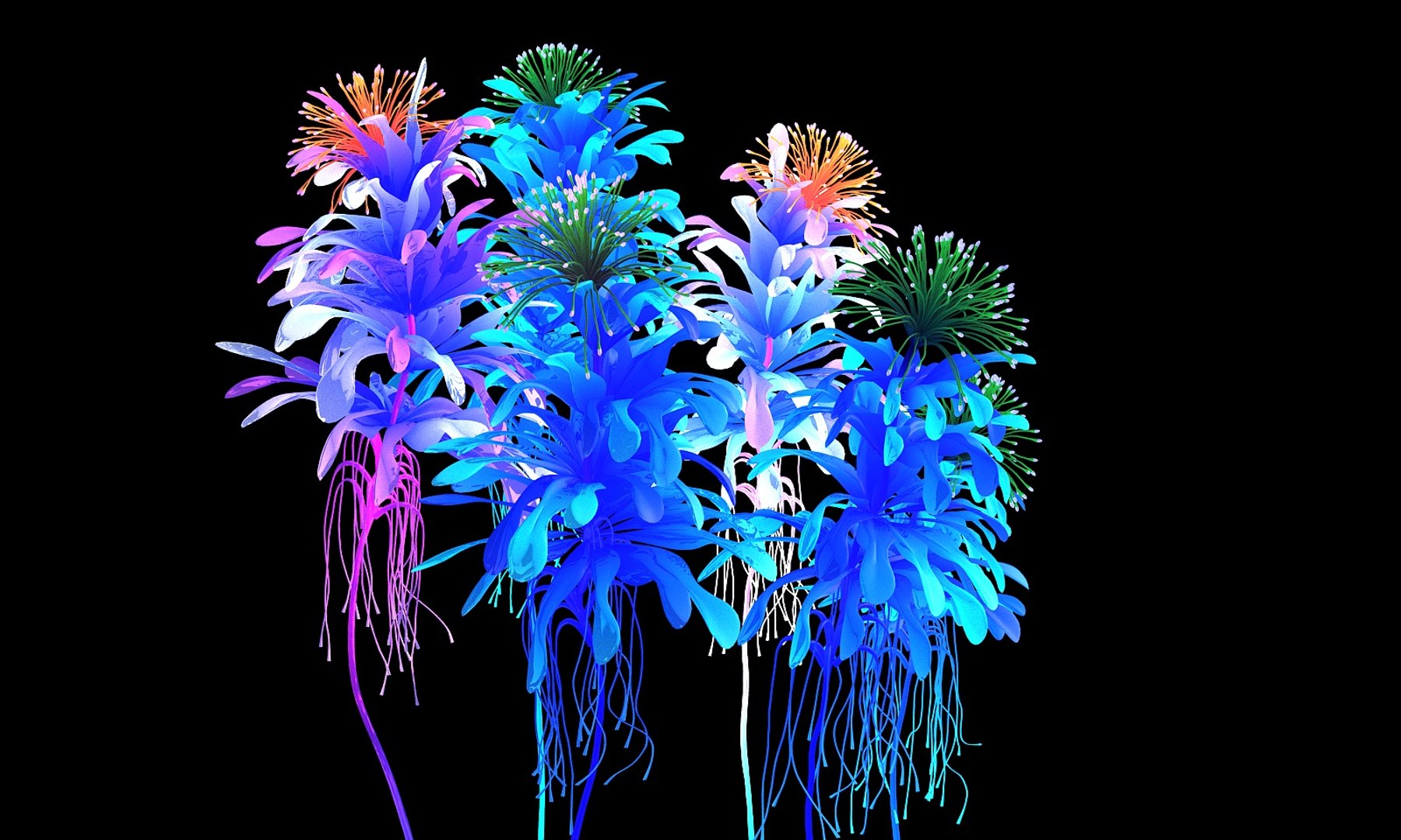 Glowing Flower 3D Model - TurboSquid 1386277