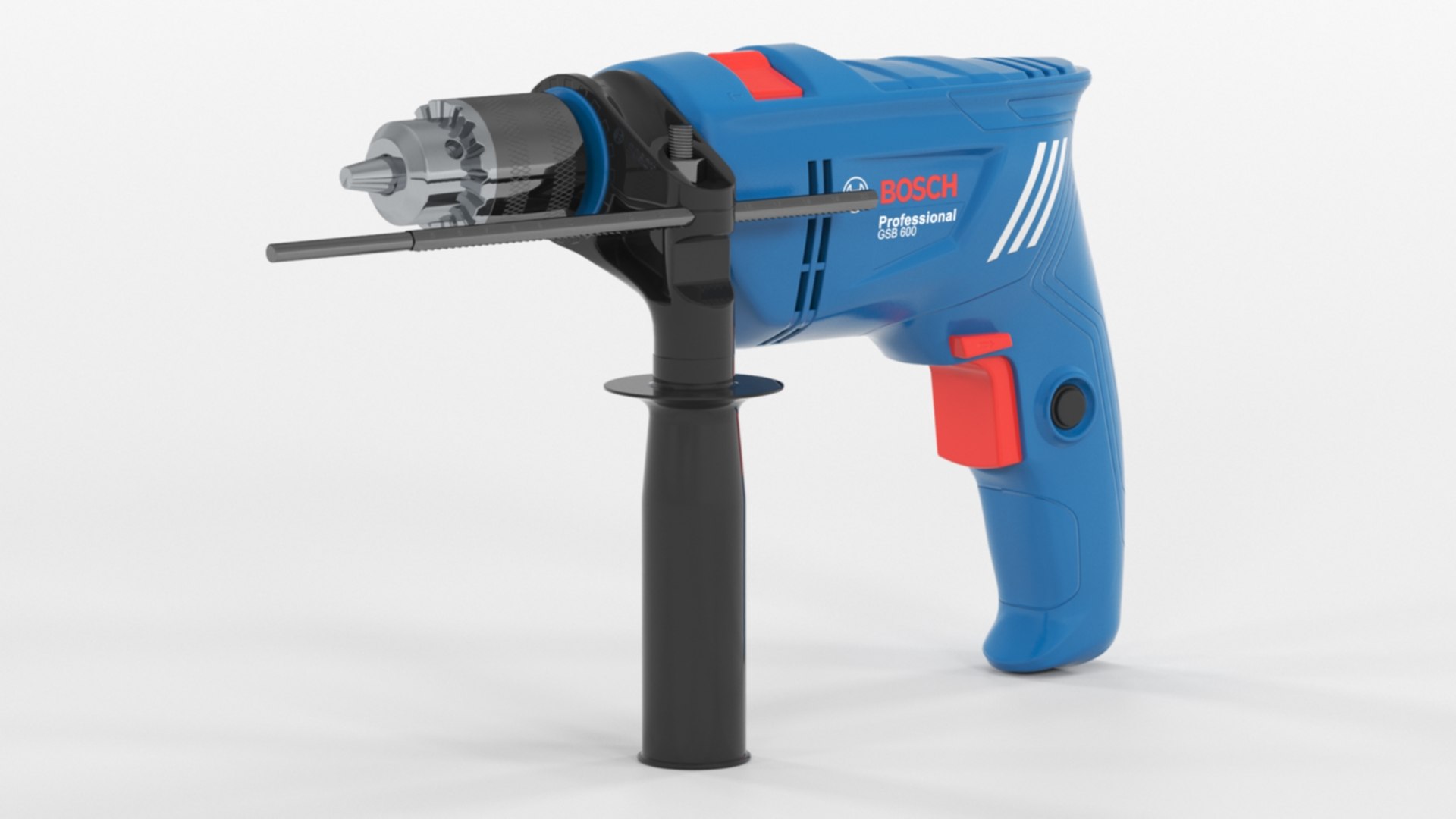 3D Bosch GSB 600 Corded Electric Impact Drill Model - TurboSquid 2237966
