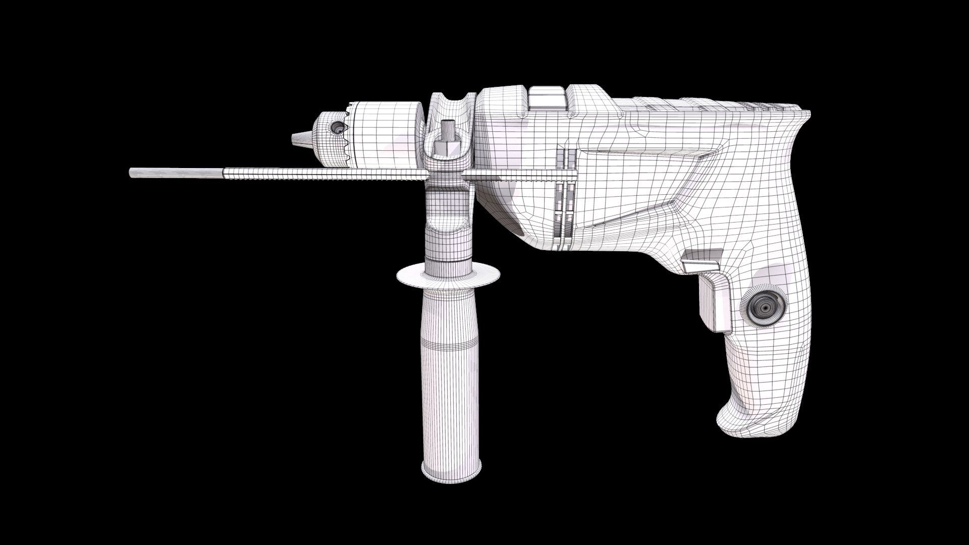 3D Bosch GSB 600 Corded Electric Impact Drill Model - TurboSquid 2237966