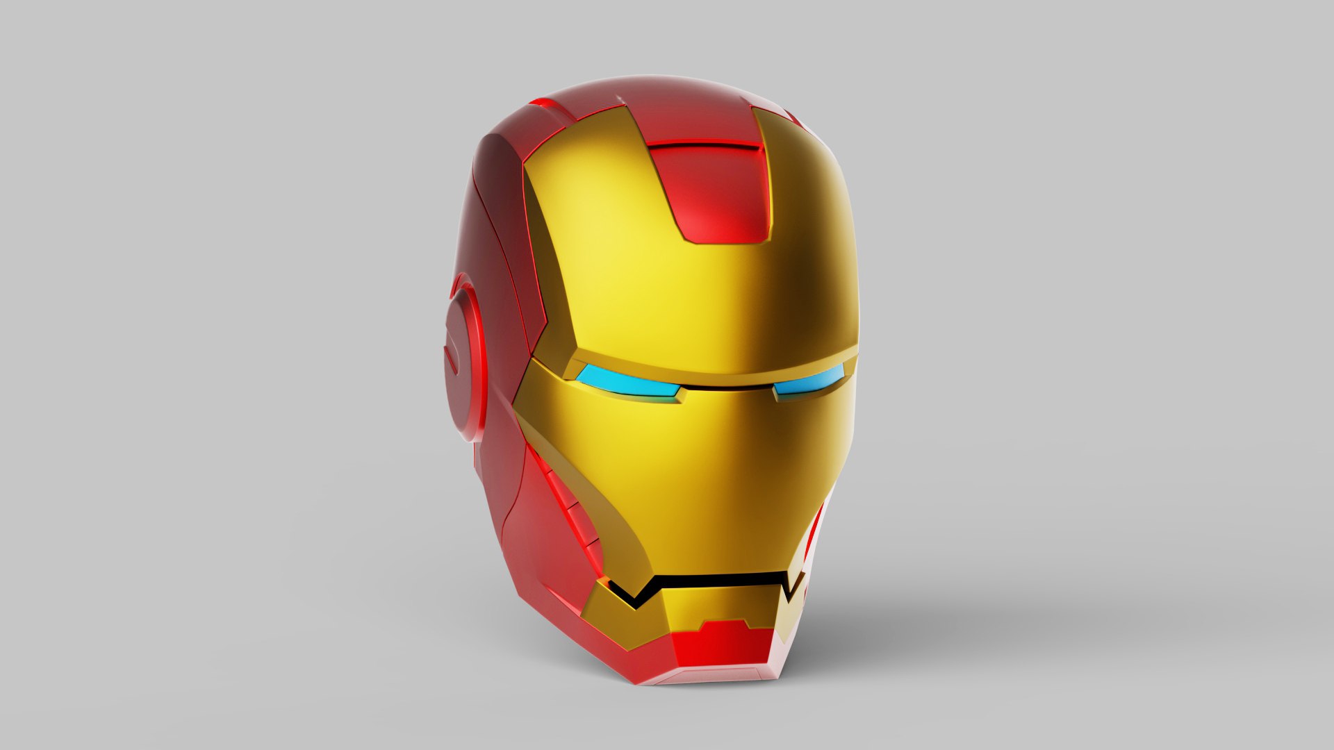3D Ironman Marvel Super Hero Helmet Realistic Highpoly Metaverse ...