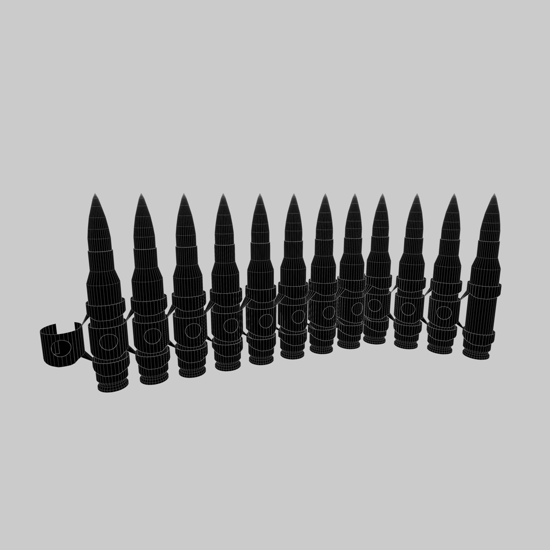 Realistic Strip Bullet High Poly 3D - TurboSquid 2055523