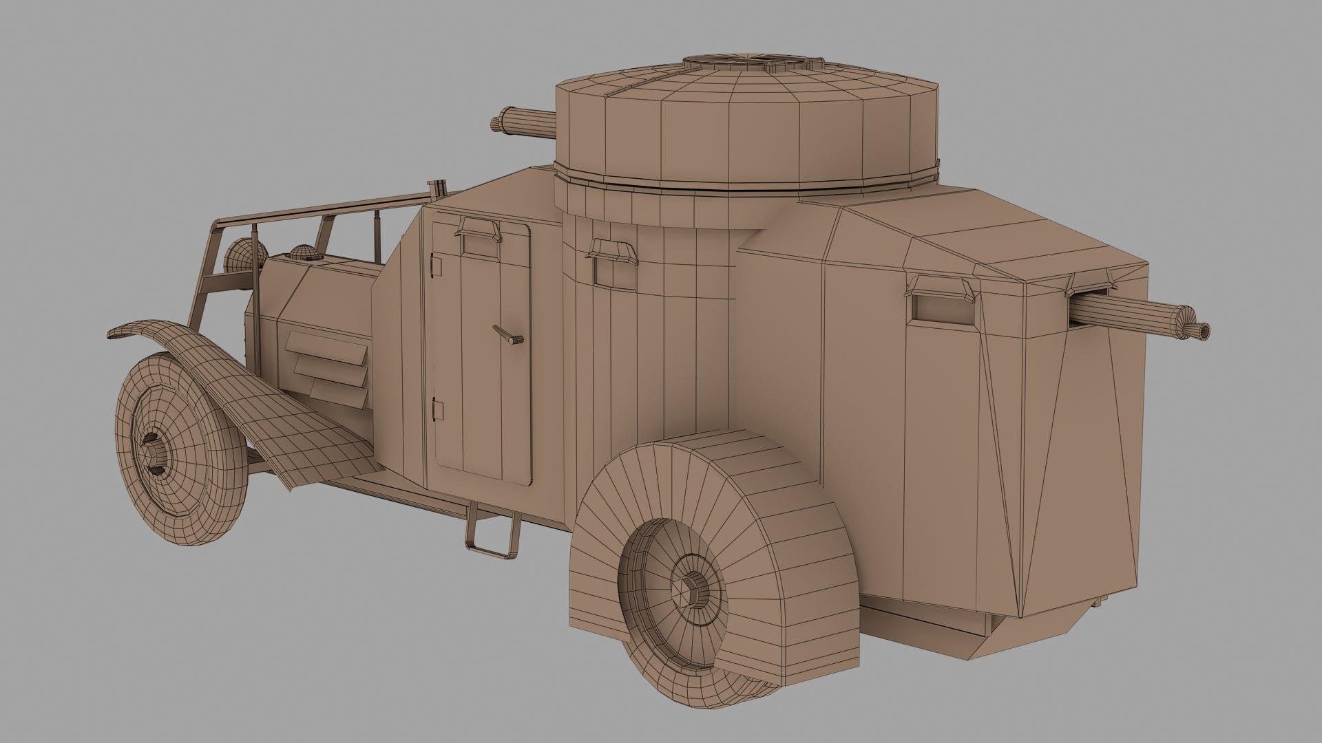 3D Lancia 1ZM Armoured Car - TurboSquid 1791904