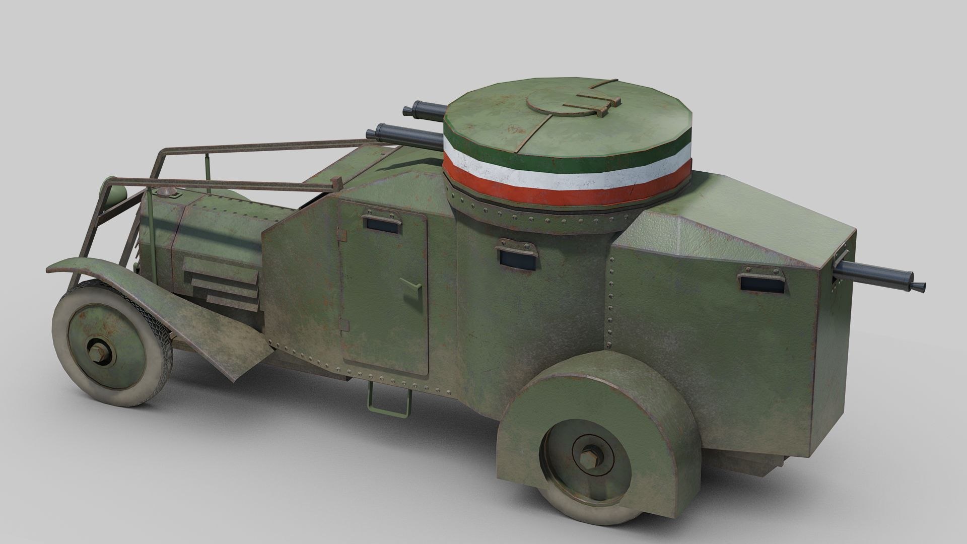 3D Lancia 1ZM Armoured Car - TurboSquid 1791904