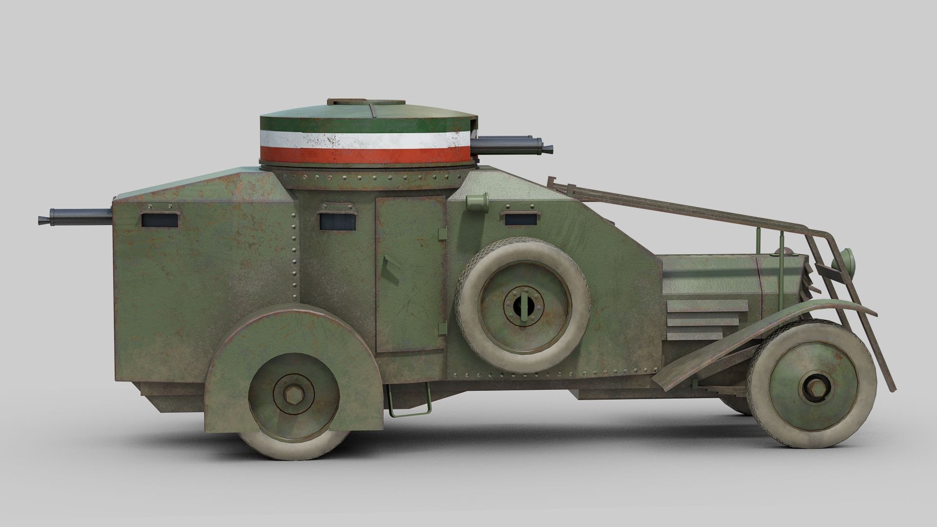 3D Lancia 1ZM Armoured Car - TurboSquid 1791904