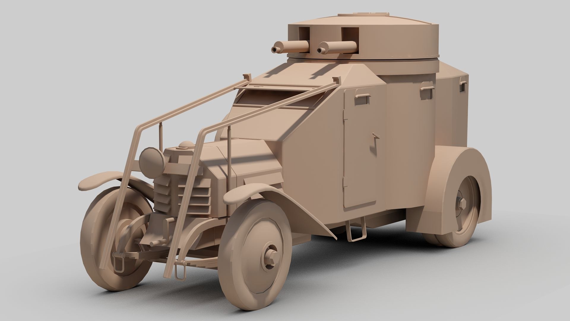 3D Lancia 1ZM Armoured Car - TurboSquid 1791904