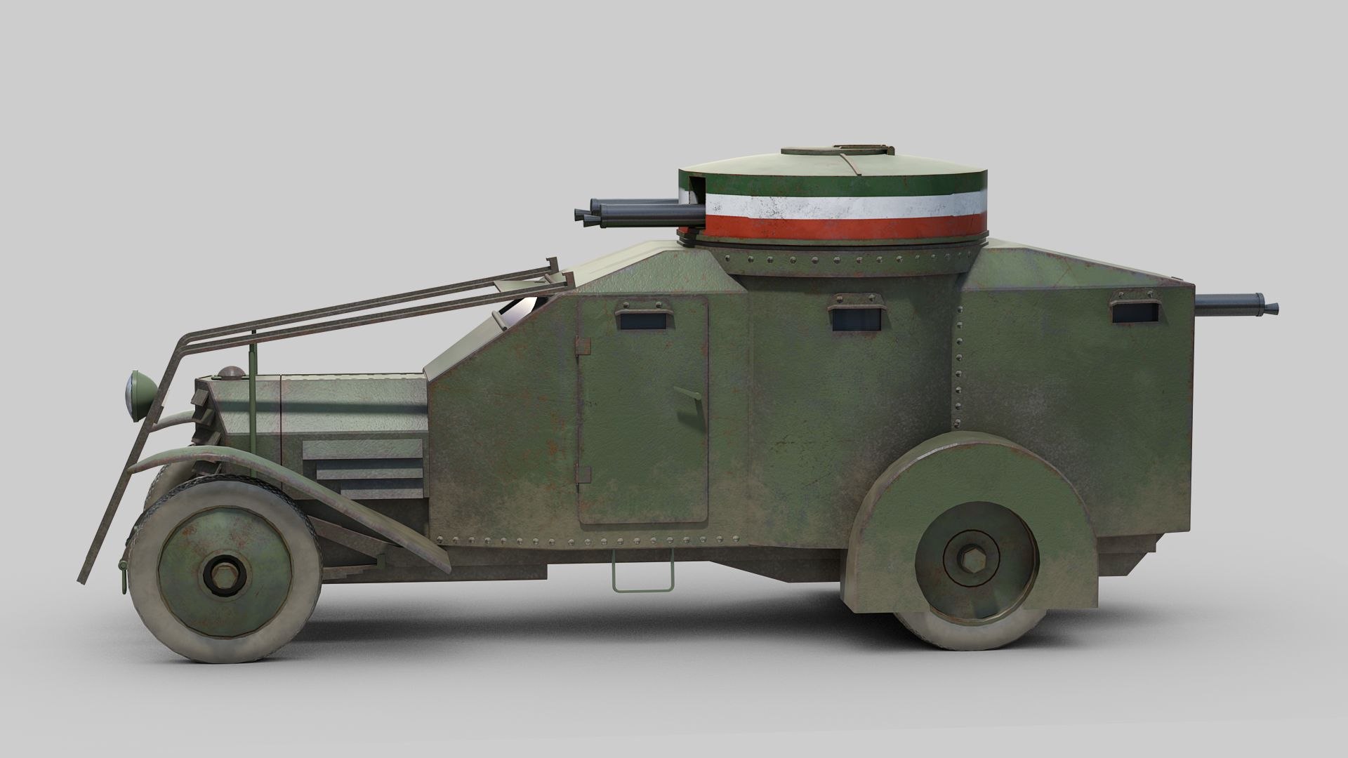 3D Lancia 1ZM Armoured Car - TurboSquid 1791904