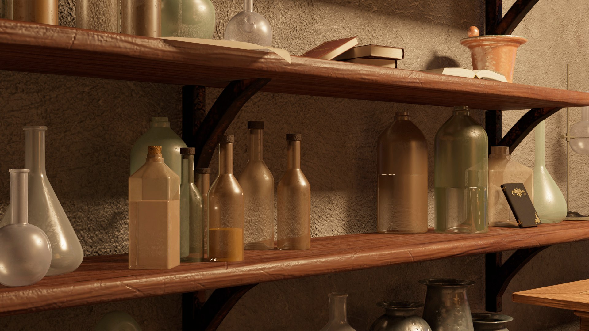 Medieval Alchemist Laboratory 3D - TurboSquid 2296394