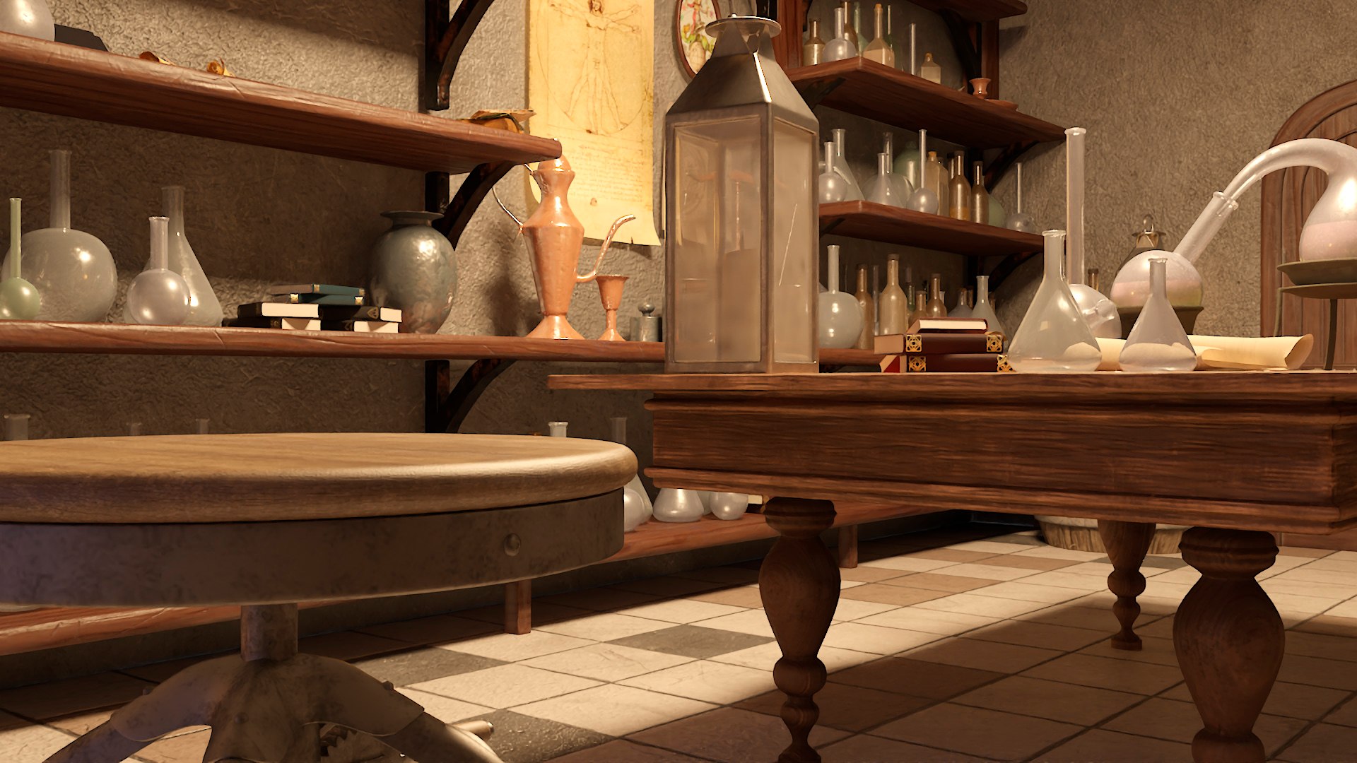 Medieval Alchemist Laboratory 3D - TurboSquid 2296394