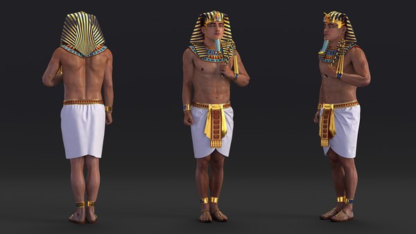 modelo 3d Egyptian Pharaoh Rigged for Maya - TurboSquid 2113001