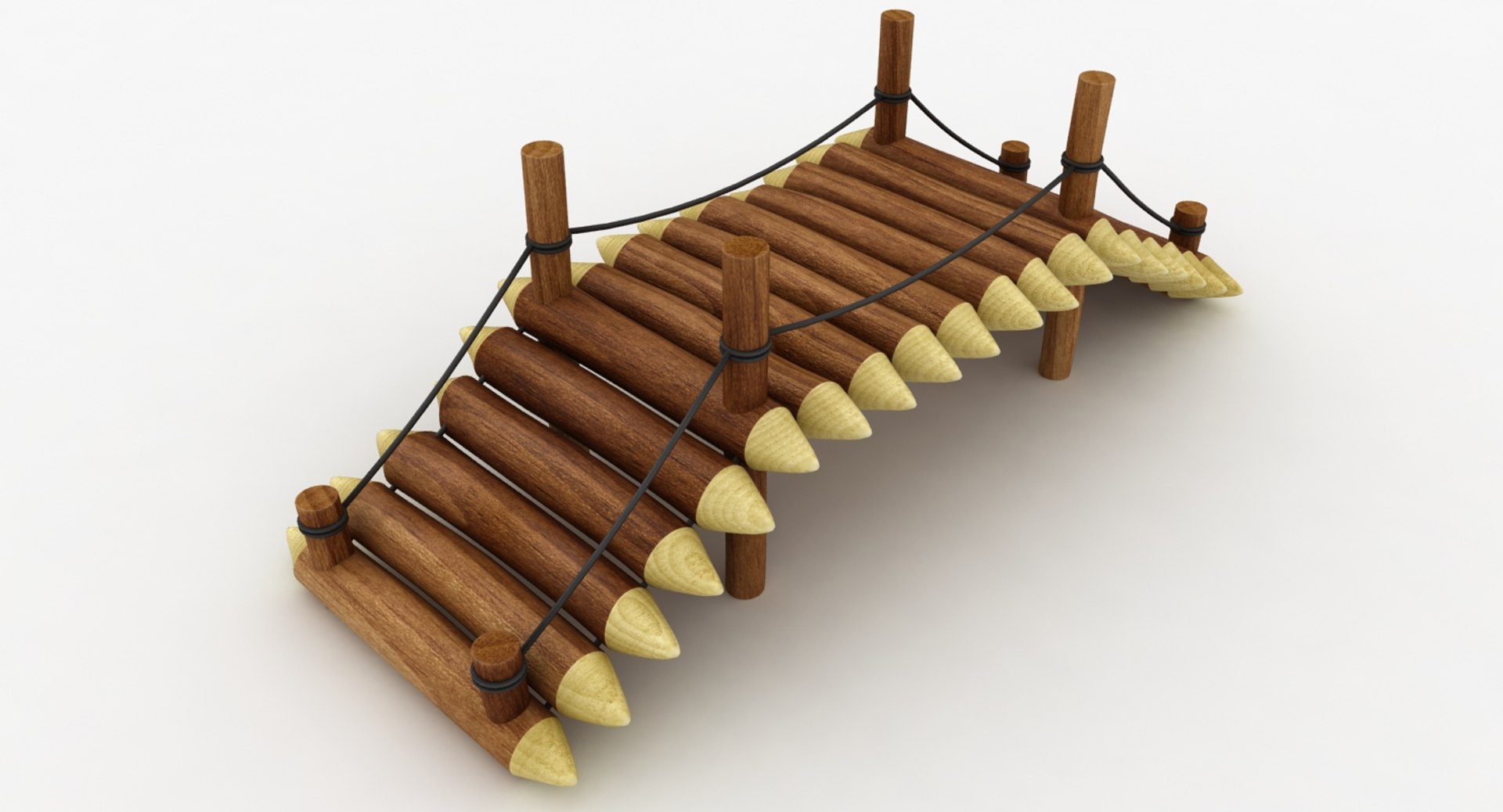 Cartoon Bridge 02 3D Model - TurboSquid 1419632