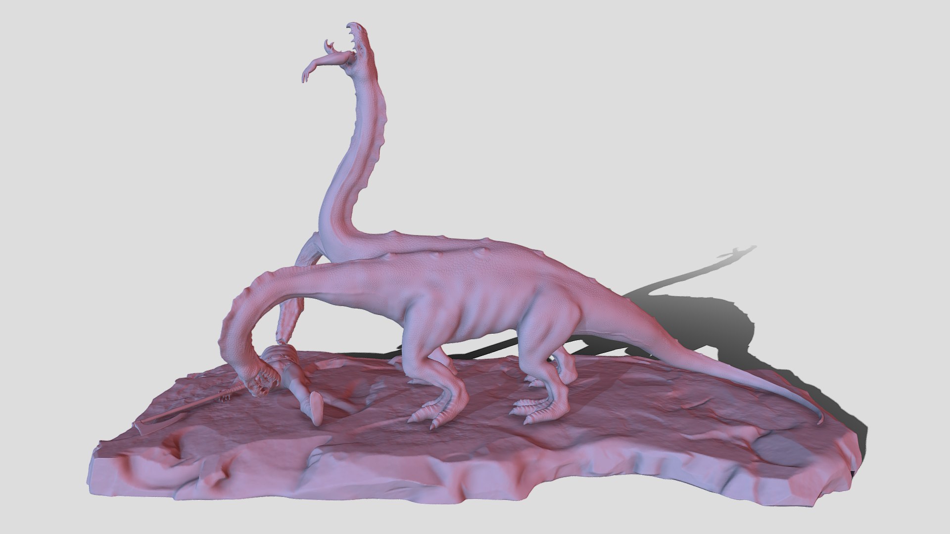 Hydra Eating 3D - TurboSquid 2087576