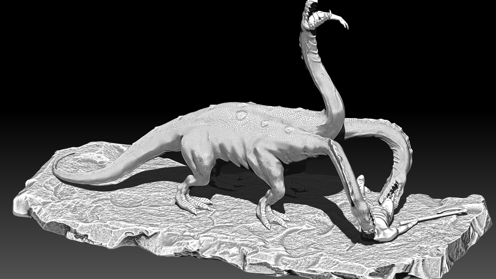 Hydra Eating 3D - TurboSquid 2087576