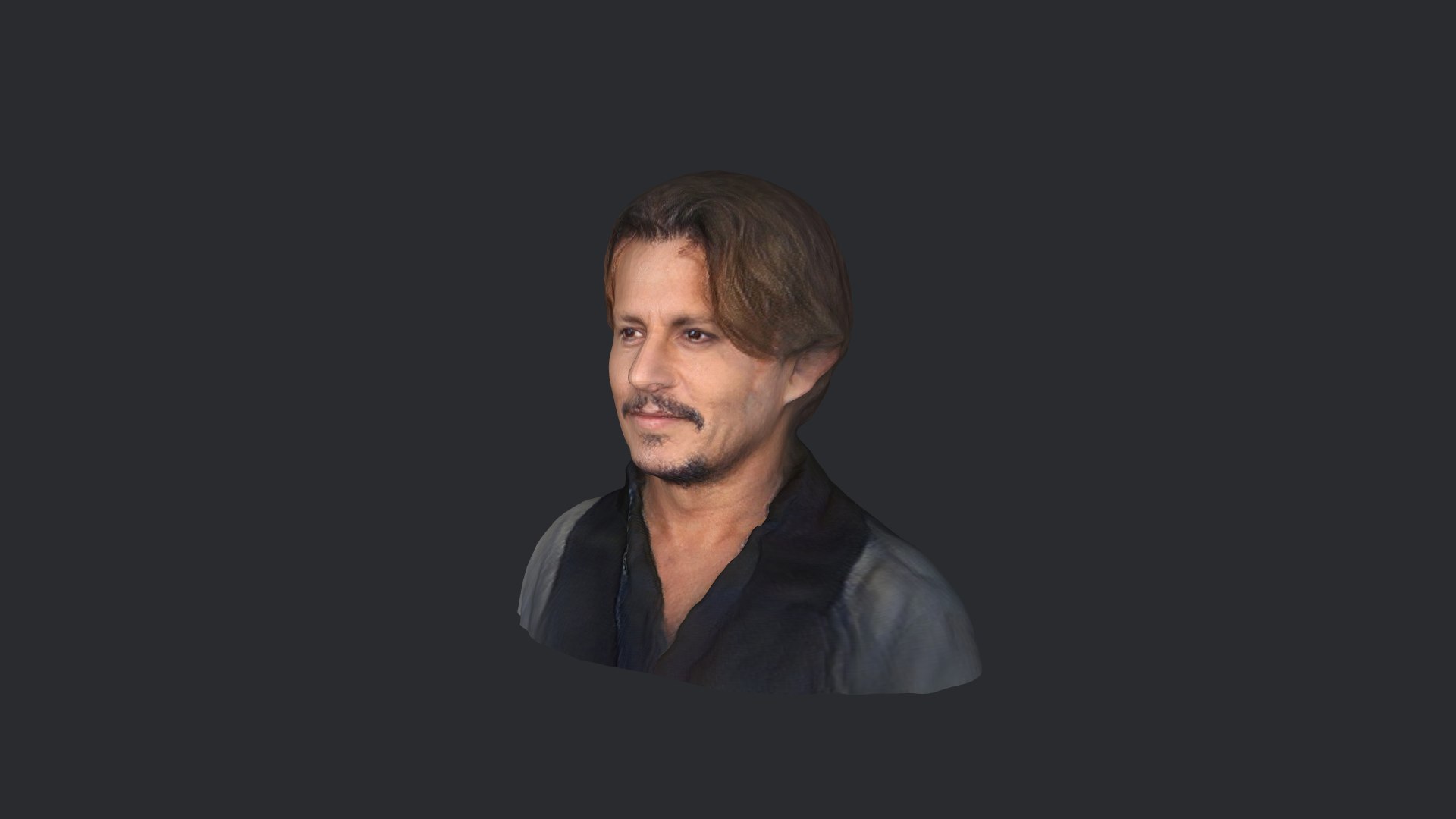Johnny Depp-Realistic Bust Head Ready 3D Model - TurboSquid 1873658