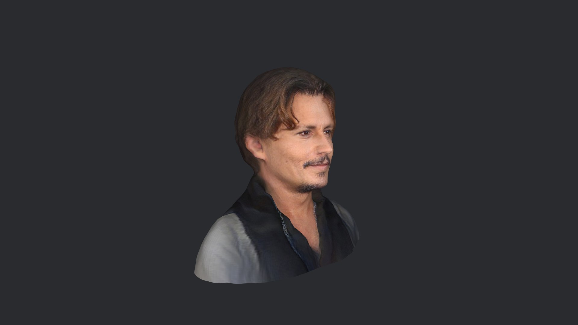Johnny Depp-Realistic Bust Head Ready 3D Model - TurboSquid 1873658