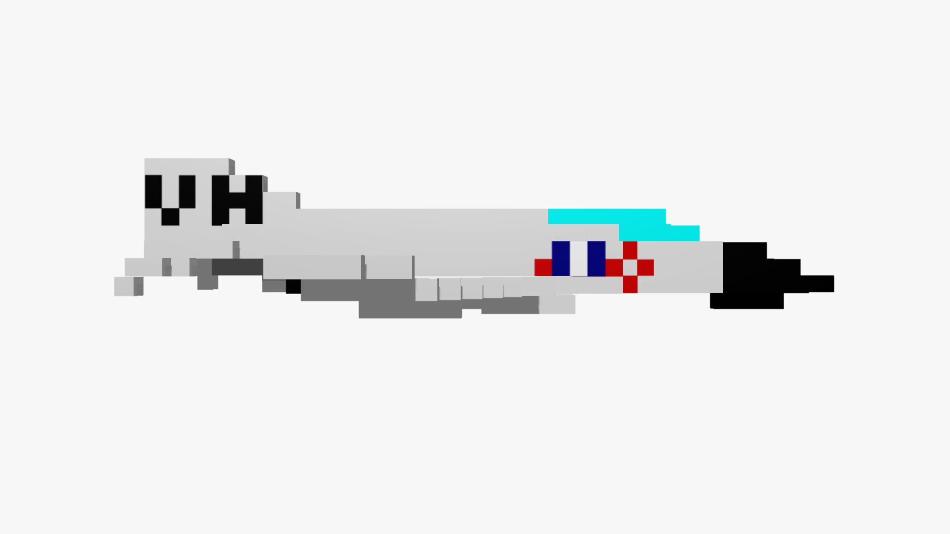 3D F4 Phantom 2 - Pixelated - TurboSquid 1897309