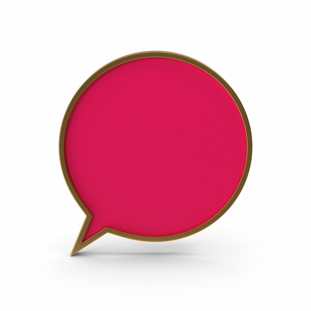 Speech Bubble Symbol Model - TurboSquid 2305239