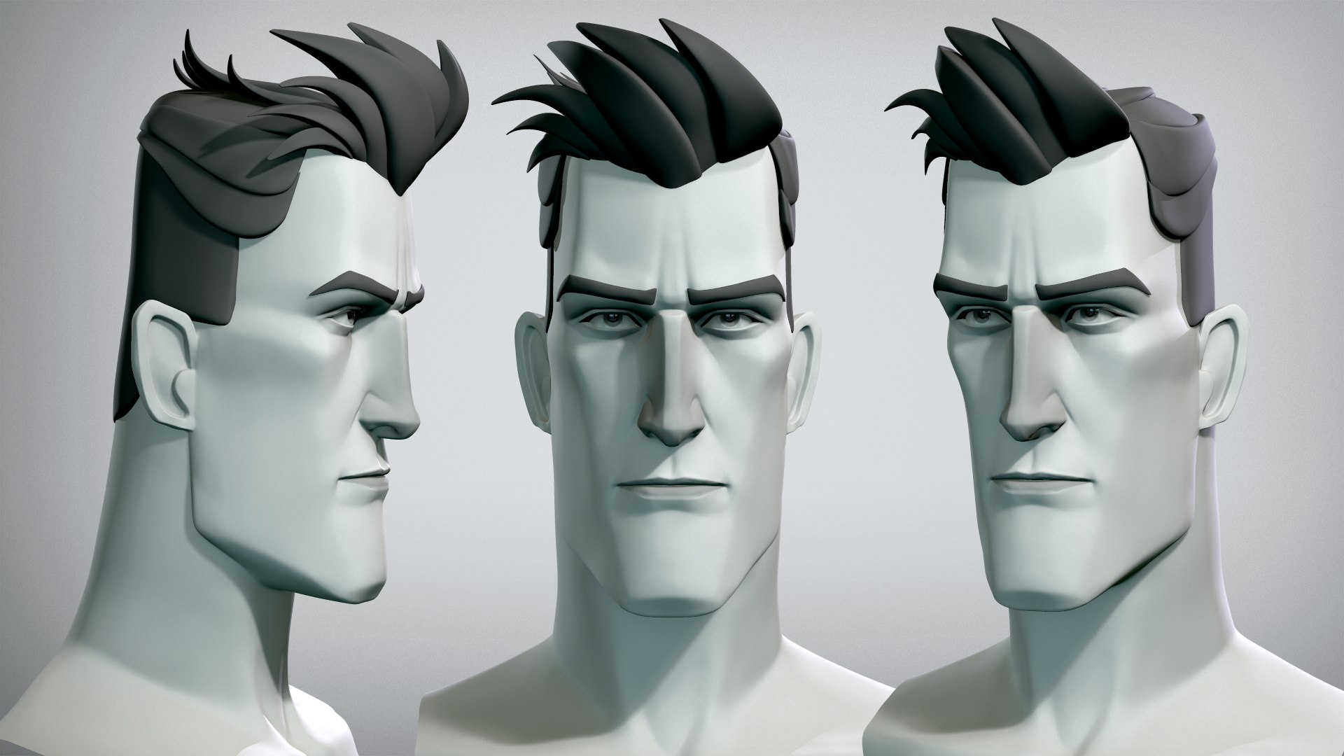 Cartoon Male Character Bruce Base Mesh 3D Model - TurboSquid 2044363