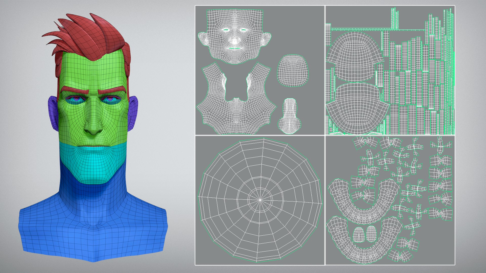 Cartoon Male Character Bruce Base Mesh 3D Model - TurboSquid 2044363