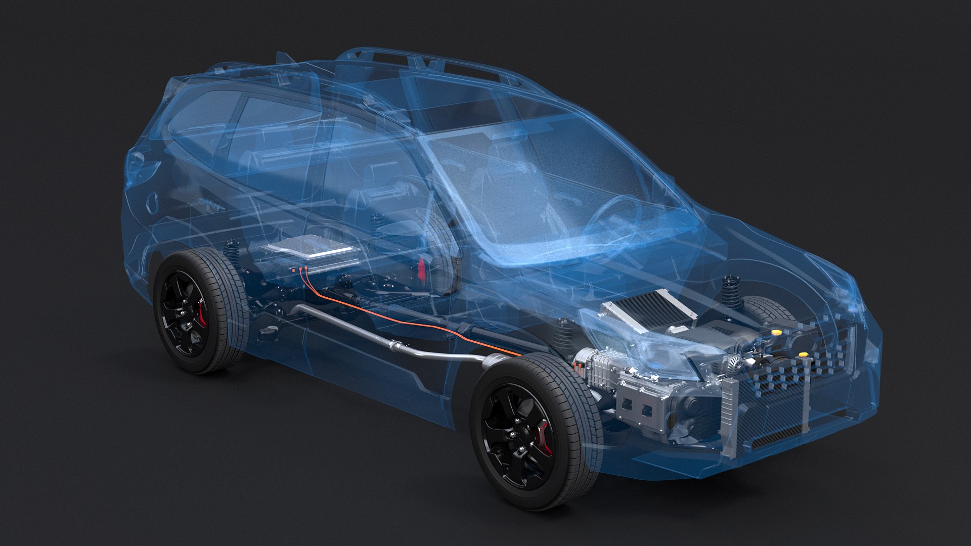 MHEV Mild-Hybrid AWD X-RAY Modelo 3D - TurboSquid 2014353