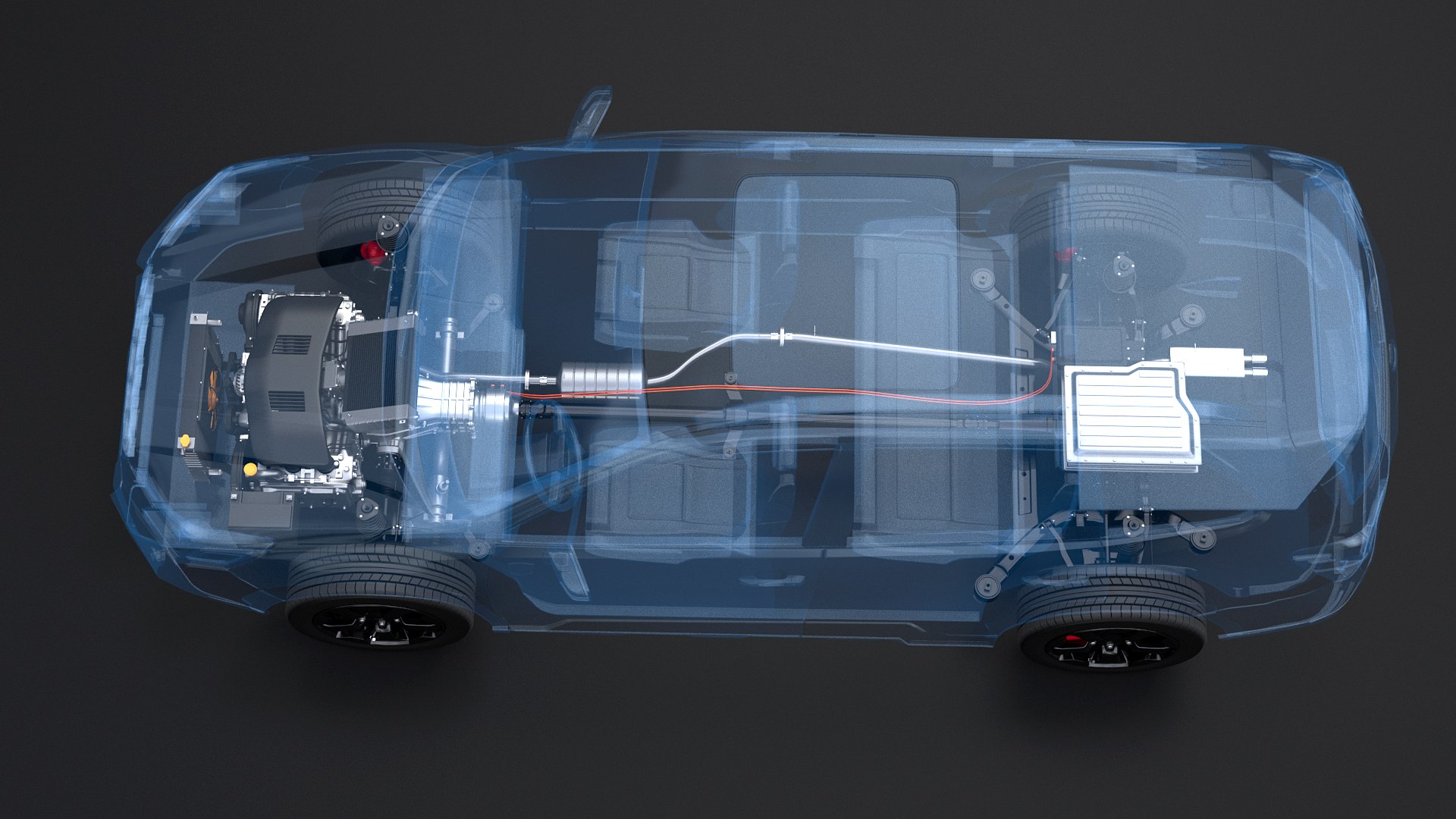 3D MHEV Mild-Hybrid AWD X-RAY - TurboSquid 2014353