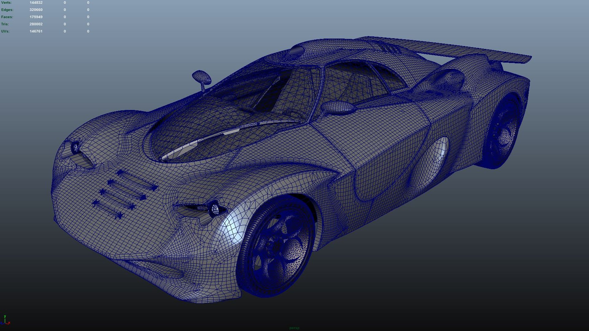 3d Model Concept Super Sport Car