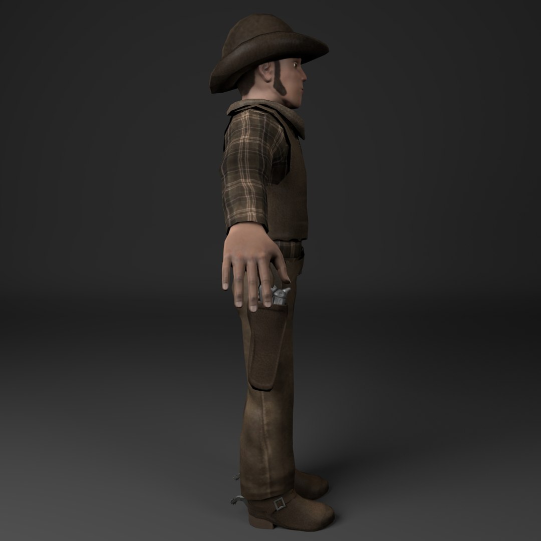 3D Cowboy Character - TurboSquid 1220714