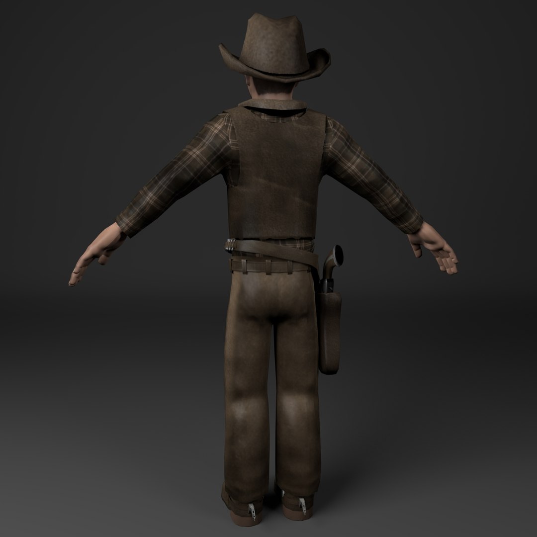 3D Cowboy Character - TurboSquid 1220714