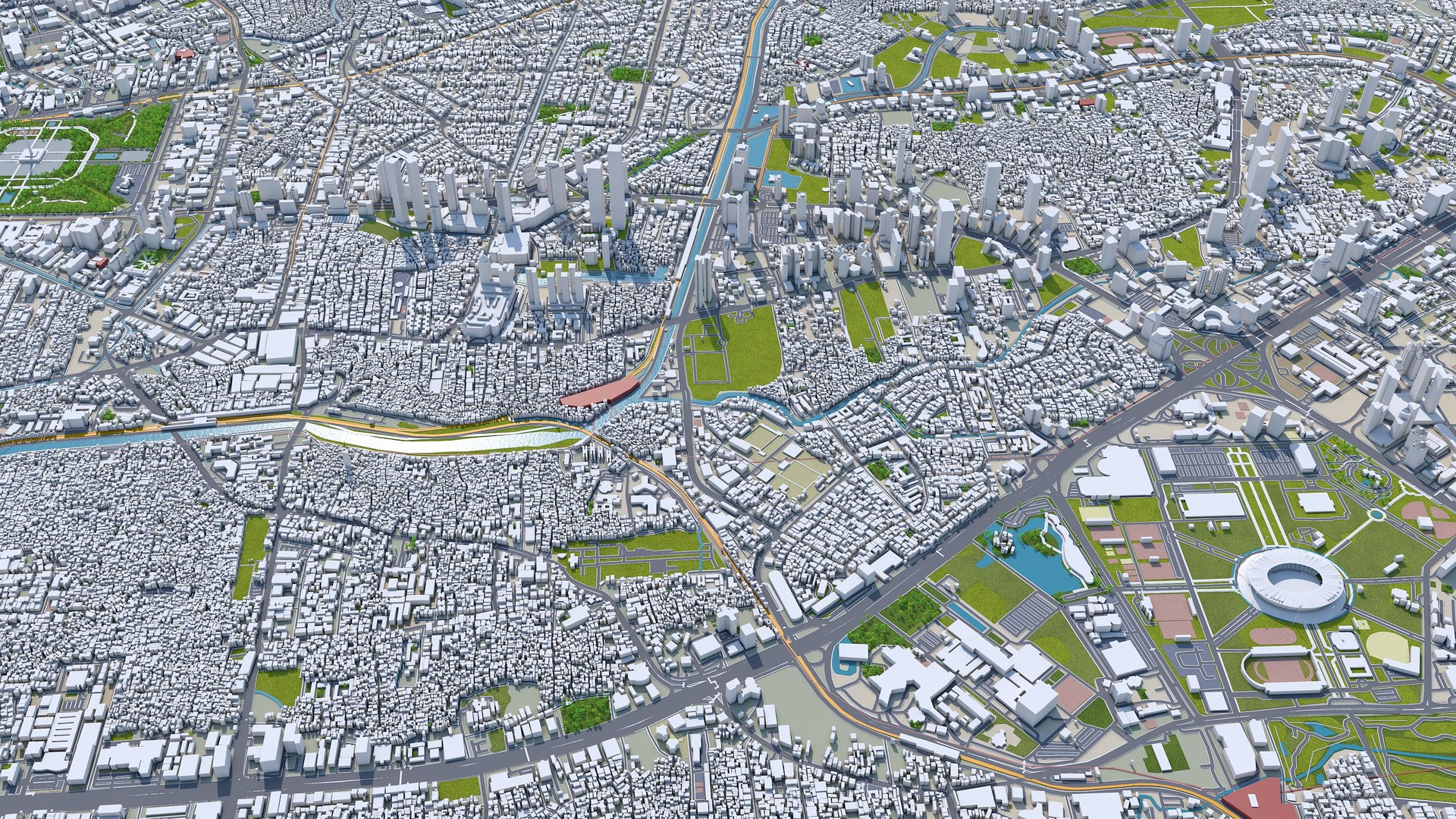 3D Model Jakarta Downtown Indonesia - TurboSquid 1989023