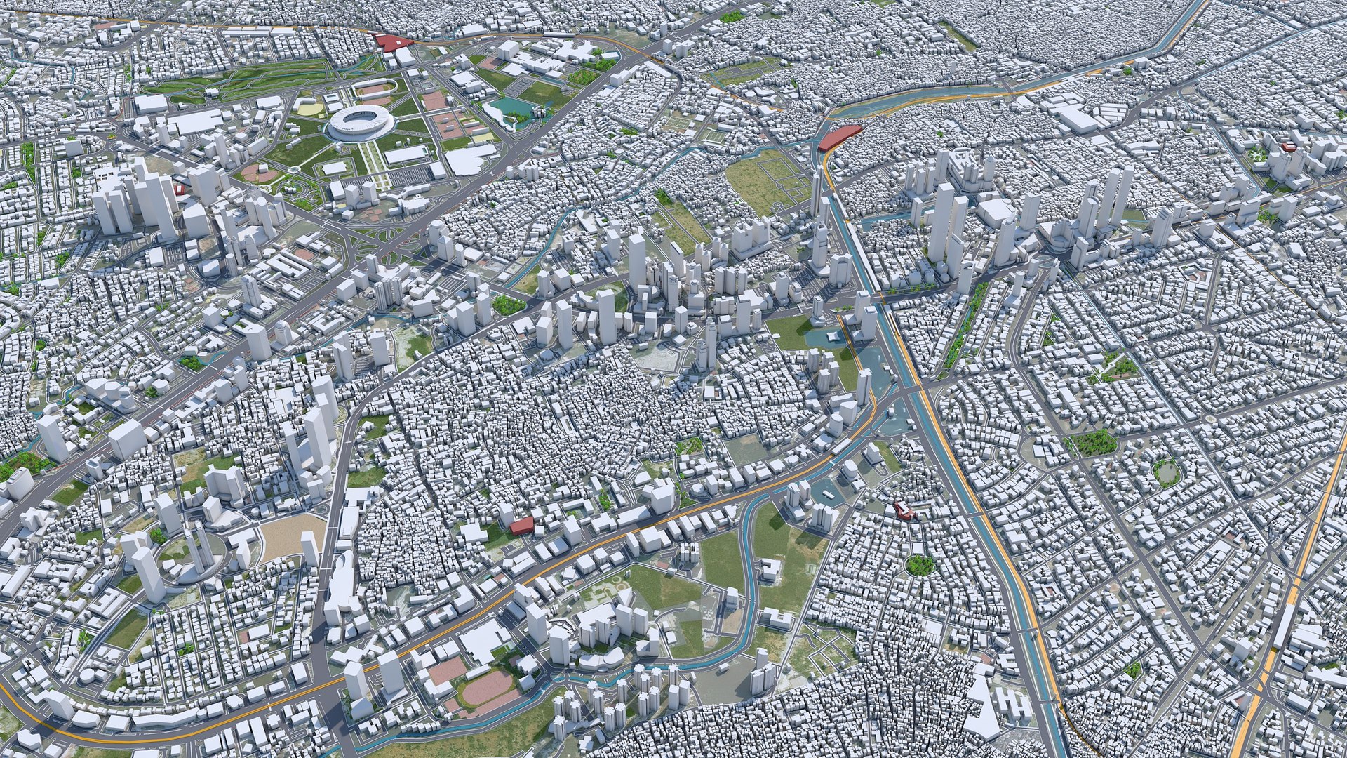 3D Model Jakarta Downtown Indonesia - TurboSquid 1989023