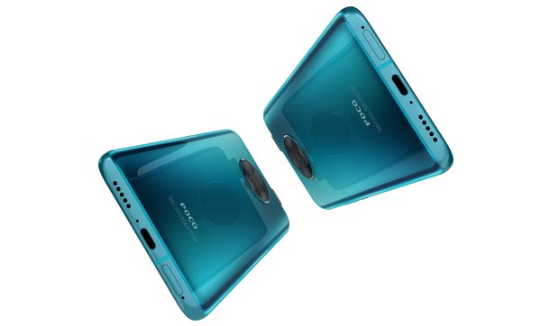 modelo 3d Xiaomi Poco F2 Pro Azul Neón - TurboSquid 1693007