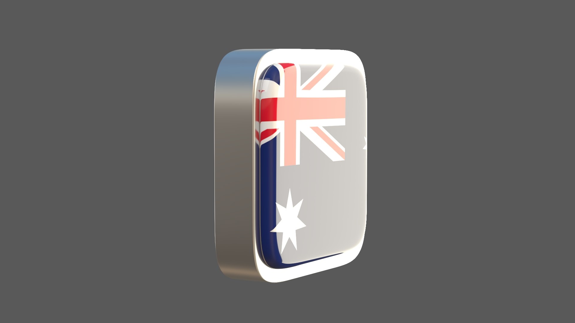 Australia Flag Icon 3D - TurboSquid 2379296