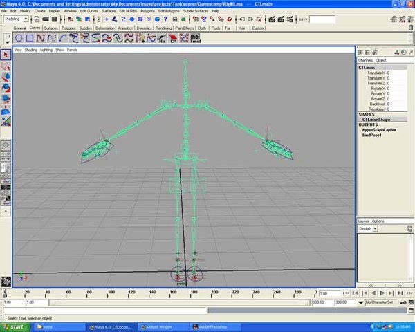 animation rig fk ik 3d model