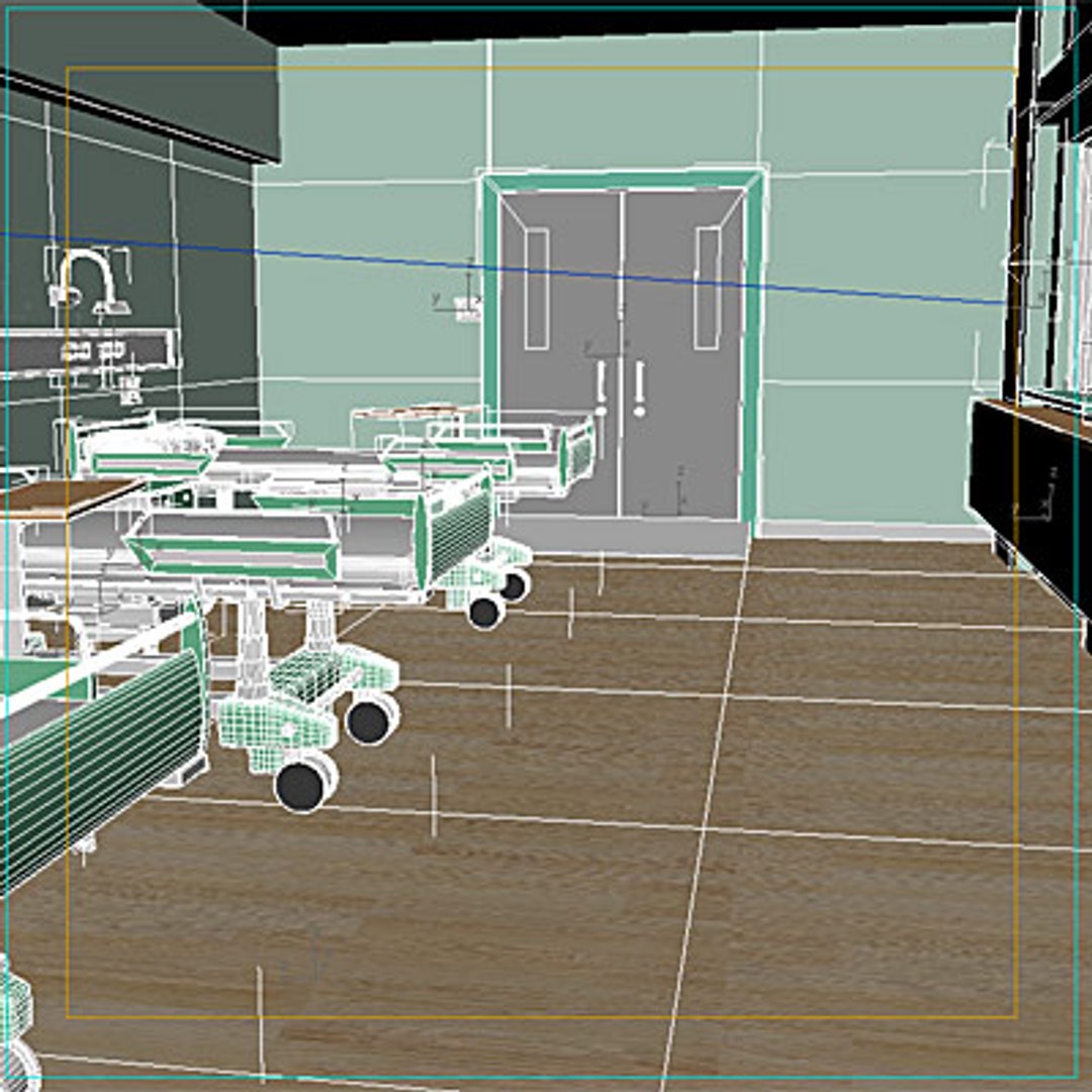 3d Model Ward Hospital