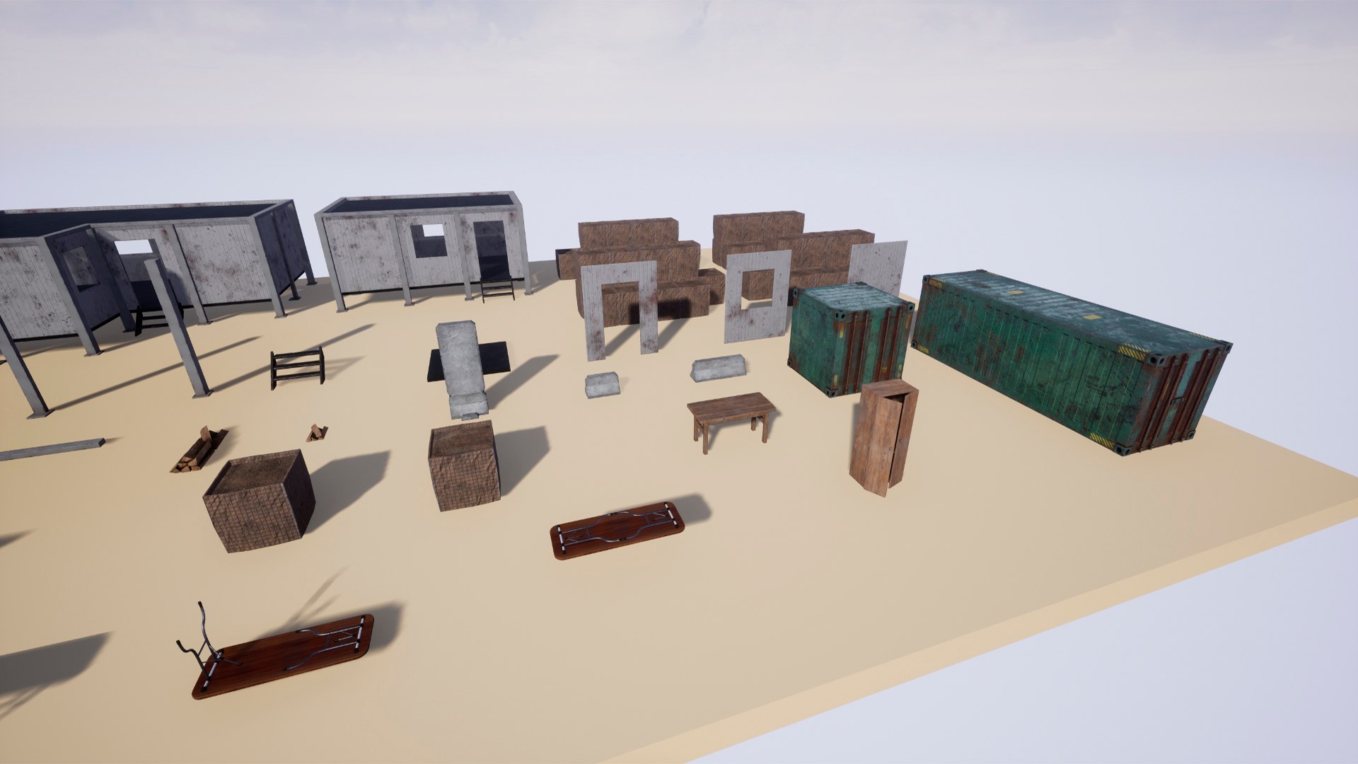 Modular military base with props 3D model - TurboSquid 1781409