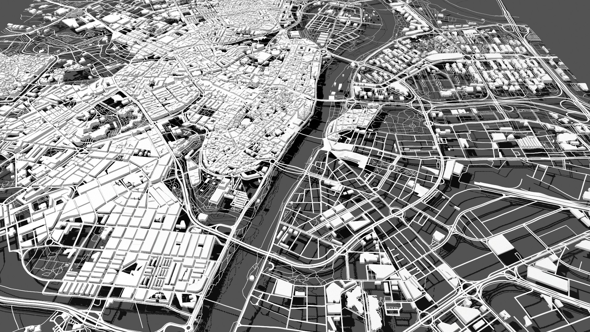 3D Model Cityscape Zaragoza Spain - TurboSquid 2018433