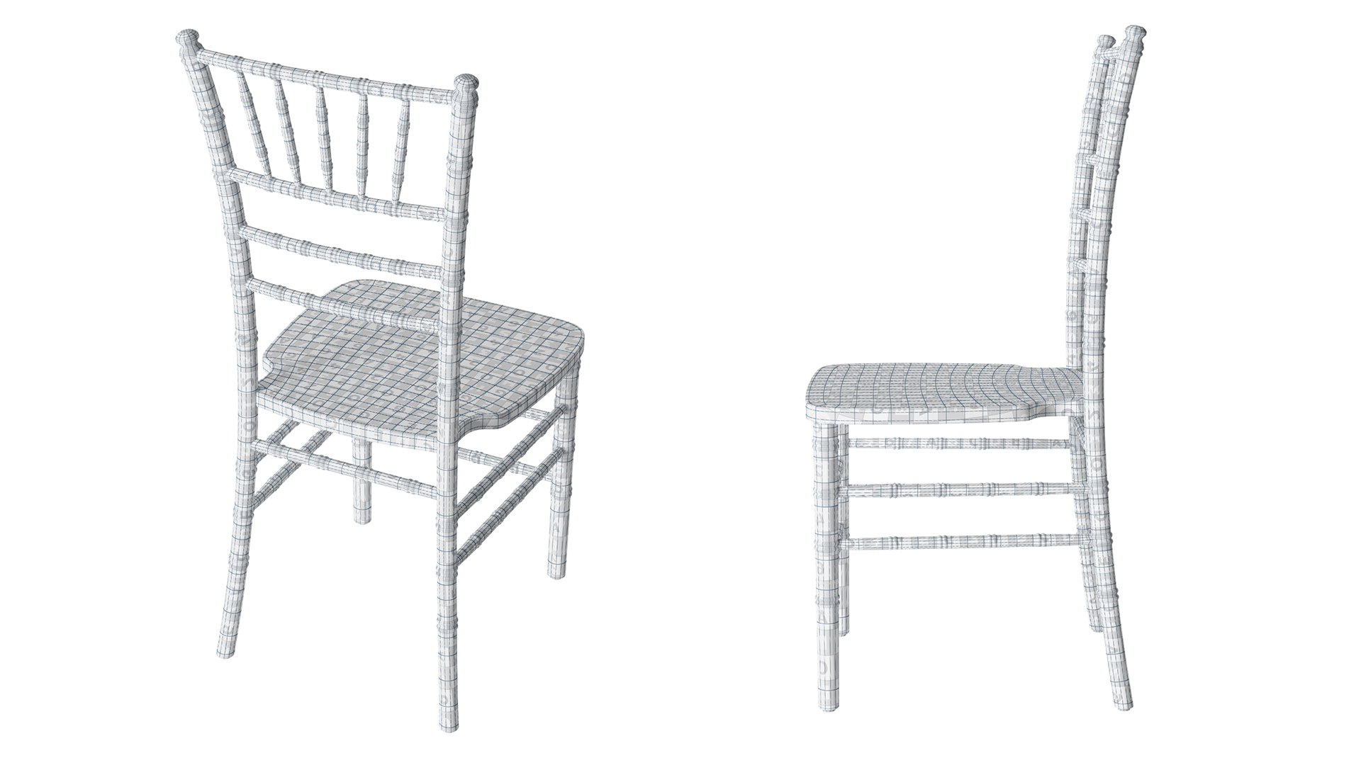 Chiavari Chair Crystal Ice 3D Model - TurboSquid 2194109