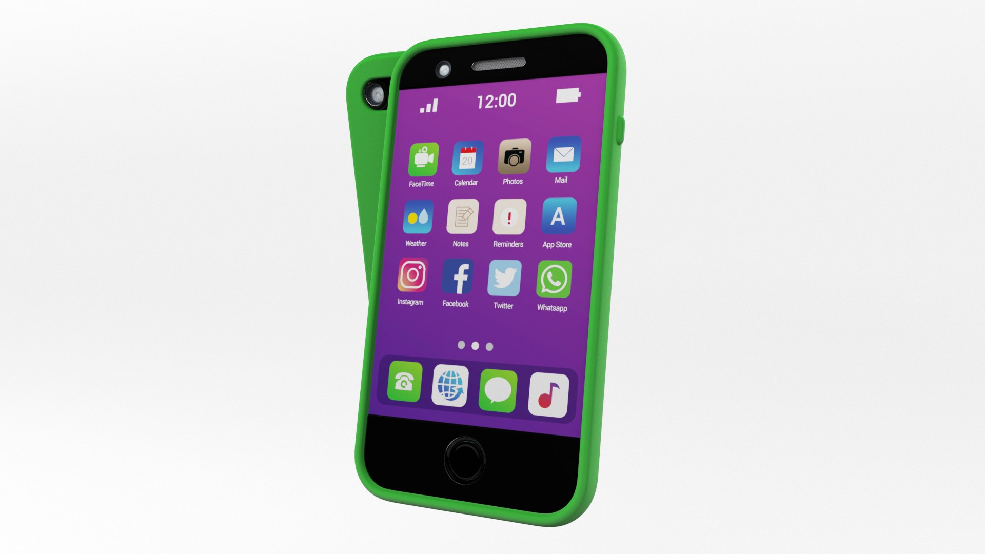 3D Model Cartoon Smartphone Celular - TurboSquid 2016849