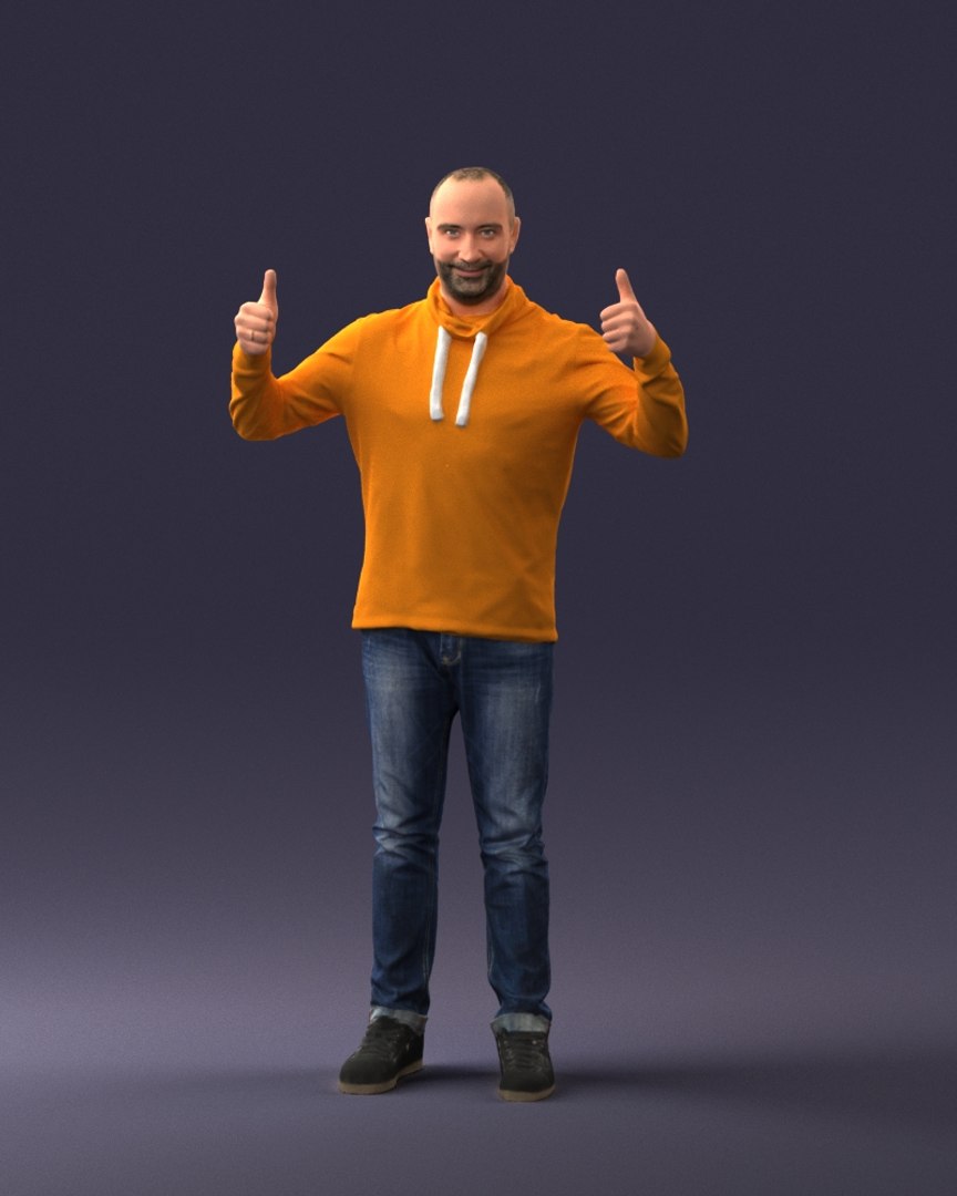 Man Good Mood Model - TurboSquid 1431726