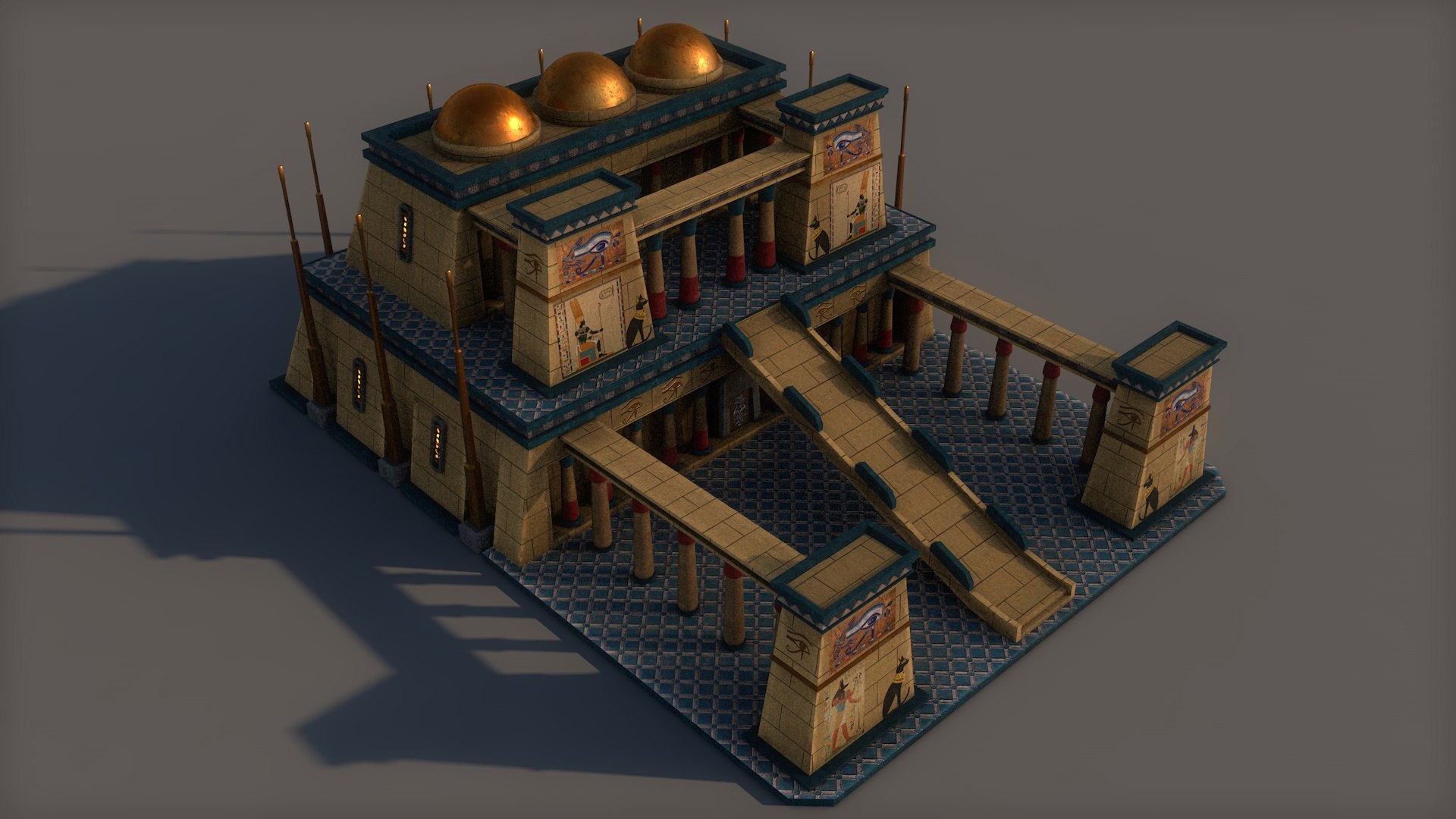 Egyptian Building 07 3D model - TurboSquid 1839911
