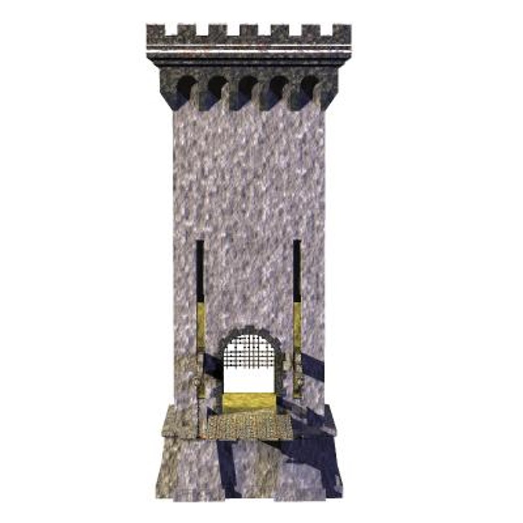 Castle Gatehouse 3d Model