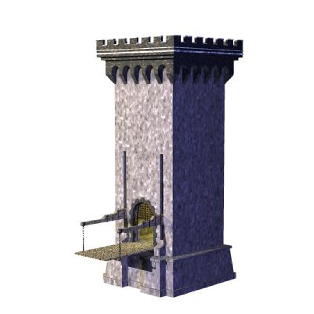 Castle Gatehouse 3d Model