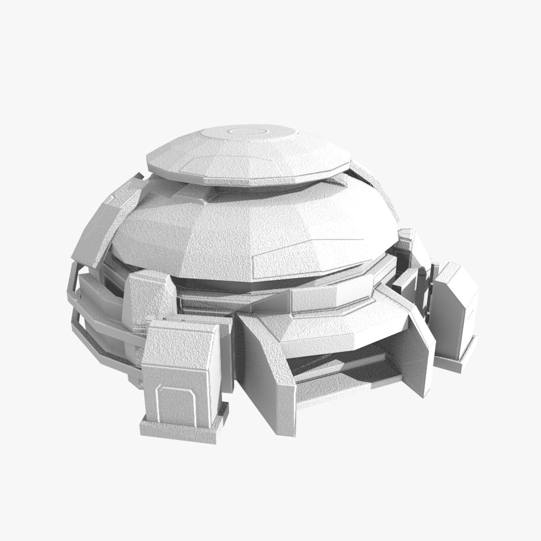 3D Sci-fi Bunker Model - TurboSquid 1352936
