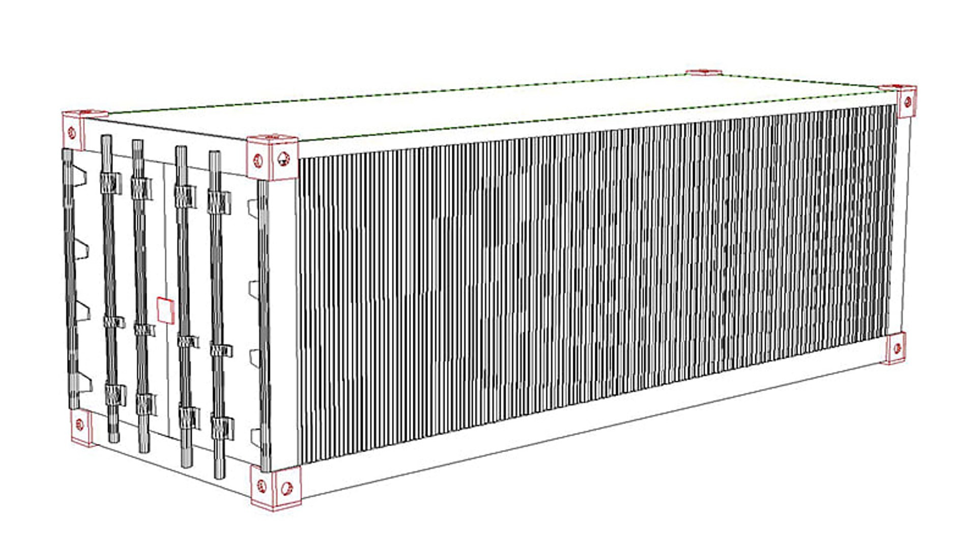 3d Model Of Sea Container