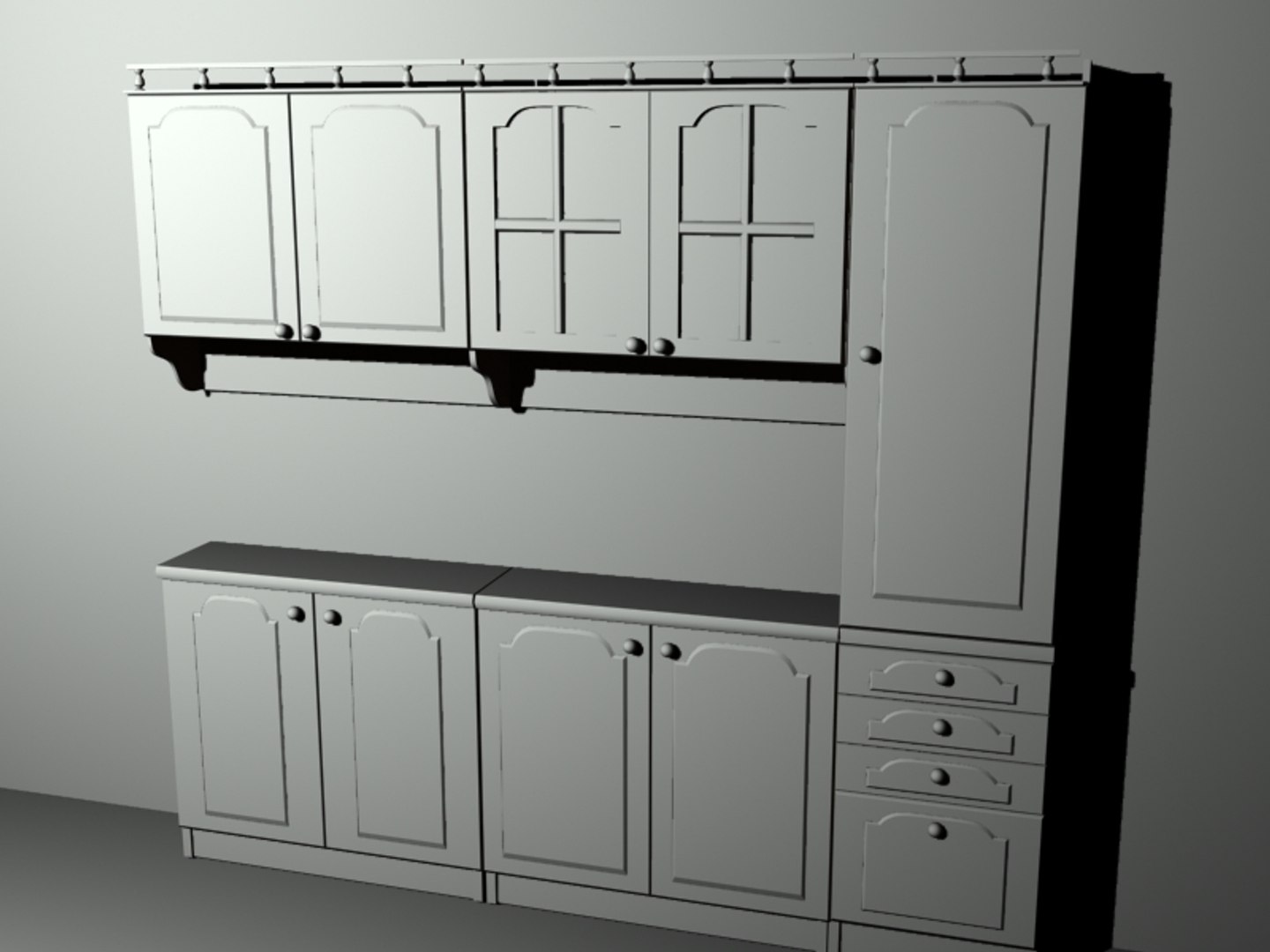 3d cupboard model