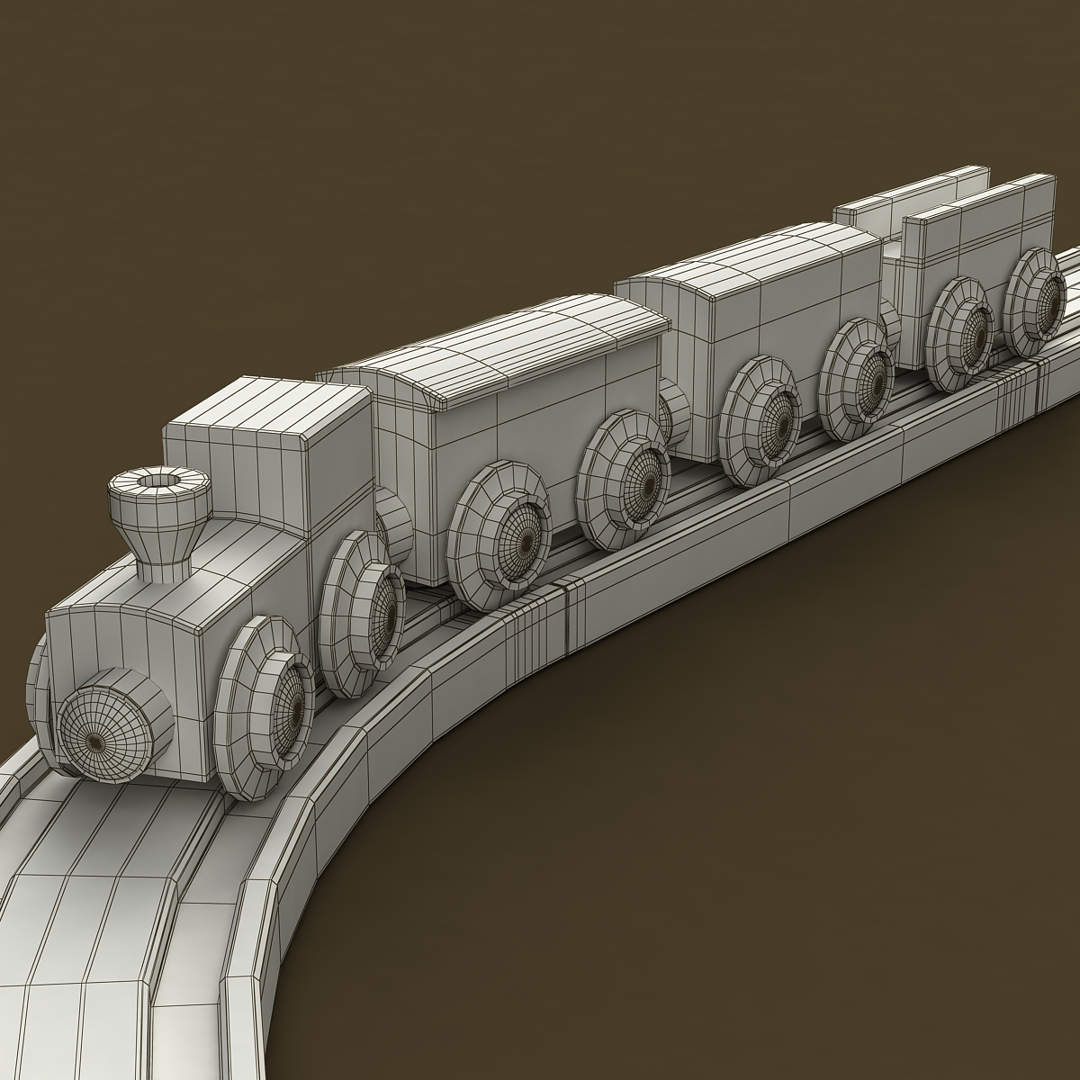 toy train 3d model